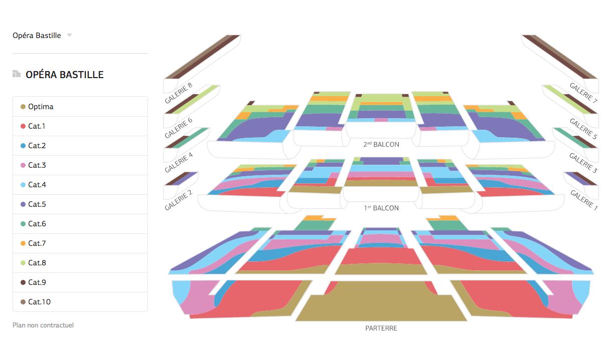 The Opéra Bastille map - Map of The Opéra Bastille (France)