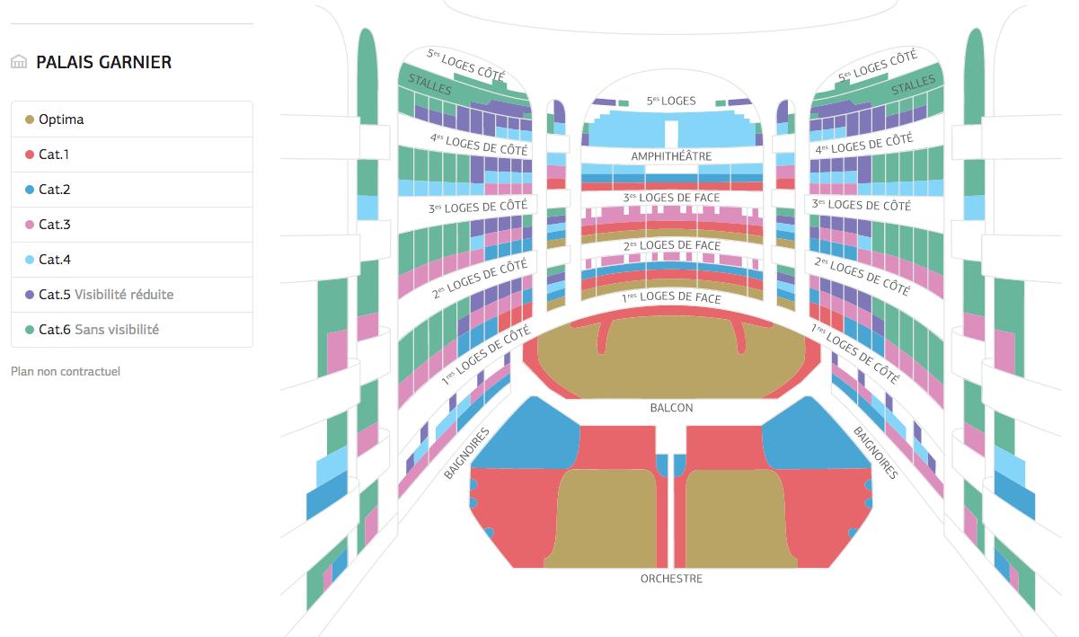 The Opéra Garnier map - Map of The Opéra Garnier (France)